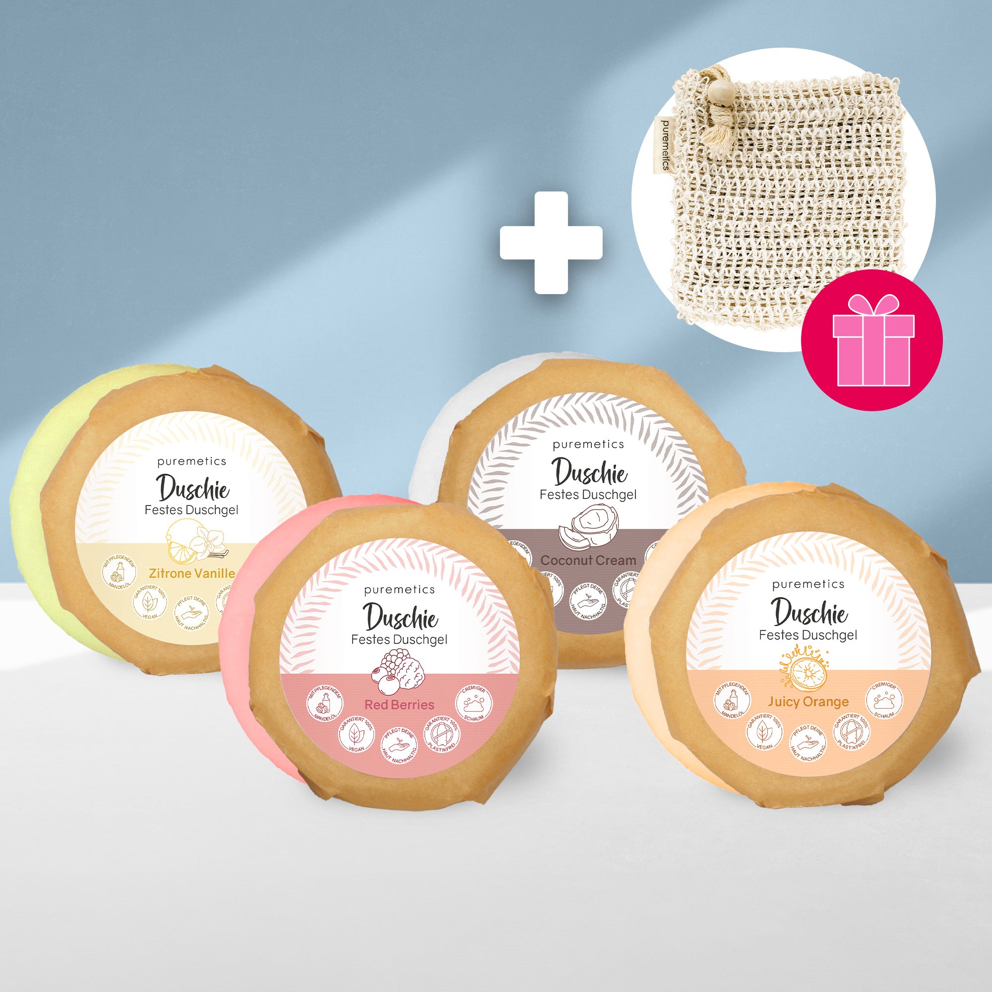 Duschies 'Introductory Set + FREE Sisal Bag' – puremetics
