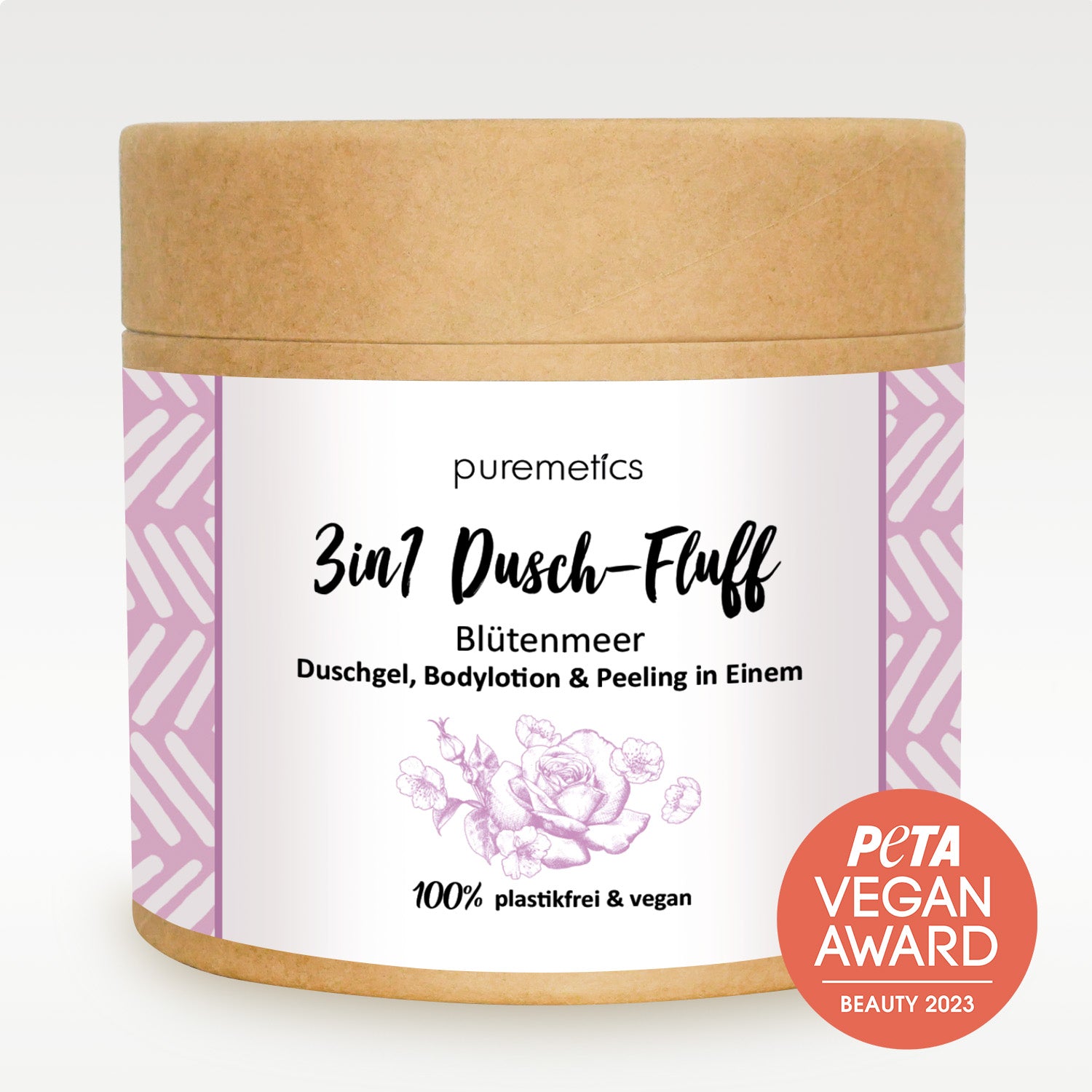 3in1 shower fluff 'sea of flowers' – puremetics